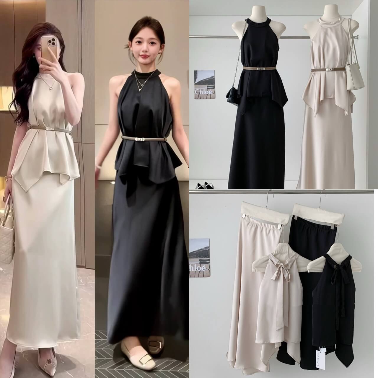 MC BLOOMING SATIN DRESS SET – LOVENPLAIN BOUTIQUE